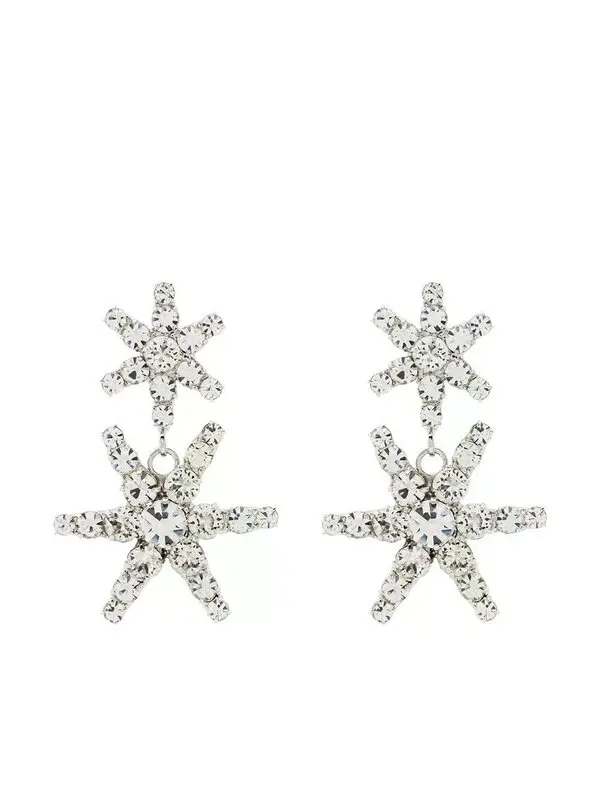 JENNIFER BEHR Pluto Star Drop Earrings - Silver