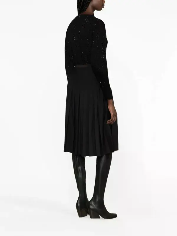 Ralph Lauren Belted Pleated Skirt