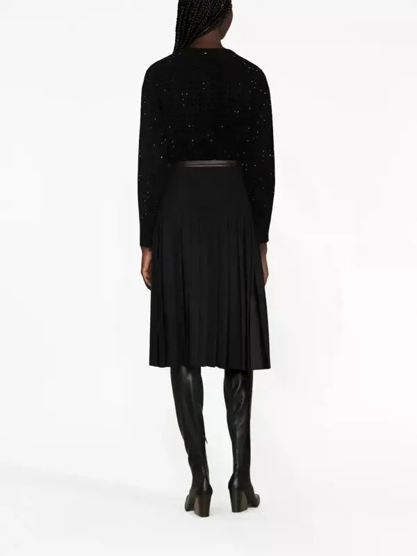Ralph Lauren Belted Pleated Skirt