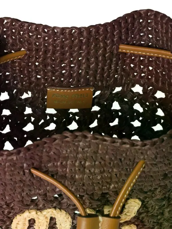 Miu Miu Mini Crochet Bucket Bag