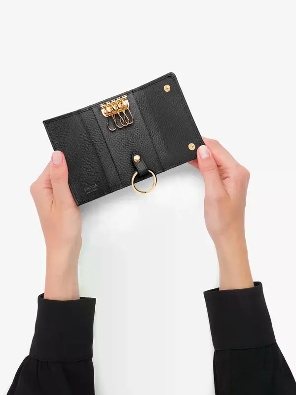 Prada Snap Key Case - Black