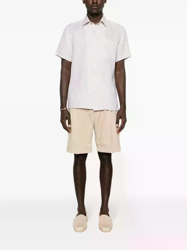Canali Mid-rise Chino Shorts