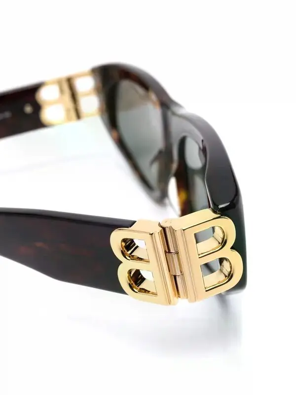Balenciaga Logo-plaque Arm Sunglasses