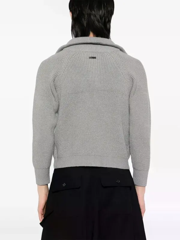 GROUND ZERO Zip-up Cardigan - Grey