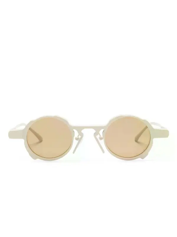 Henrik Vibskov Bronson Round-frame Sunglasses - Neutrals