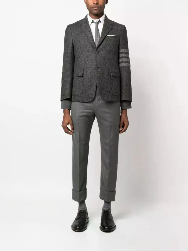 Thom Browne Stripe-detail Single-breasted Blazer