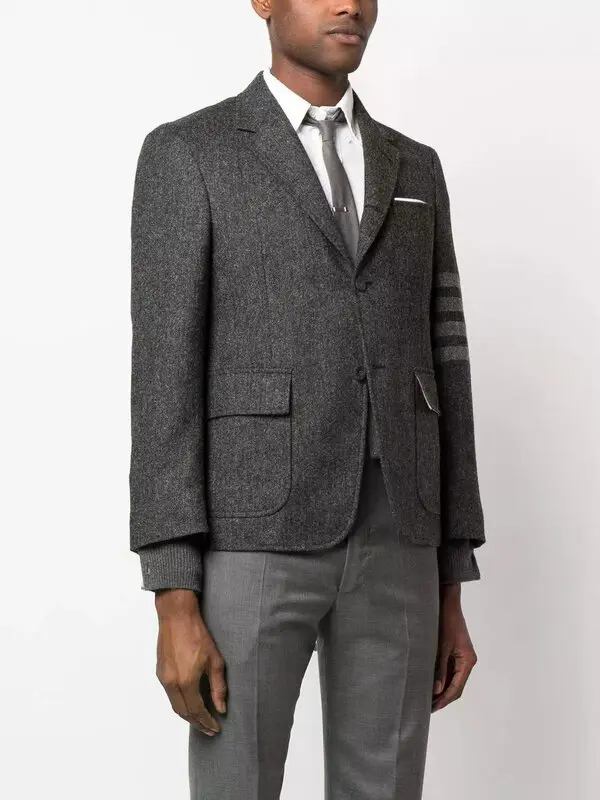 Thom Browne Stripe-detail Single-breasted Blazer