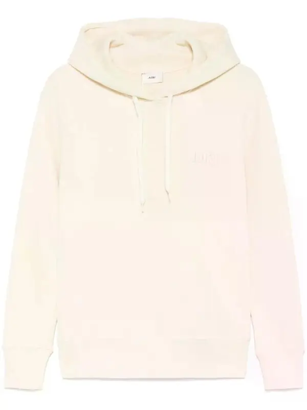AUTRY Logo-patch Hoodie - Neutrals