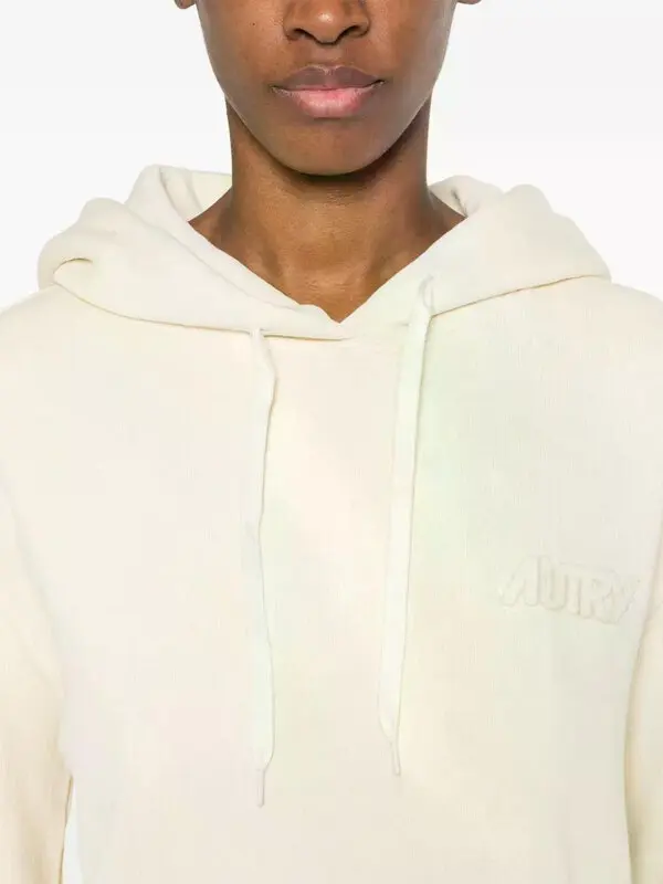 AUTRY Logo-patch Hoodie - Neutrals