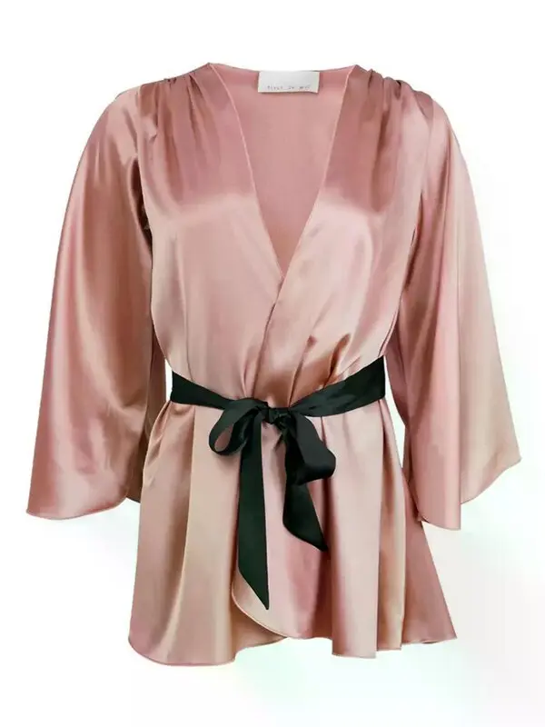 FLEUR DU MAL Angel-sleeve Robe - Pink