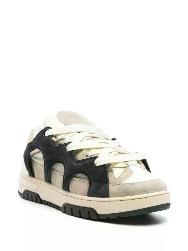SANTHA Lace-up Sneakers - Neutrals