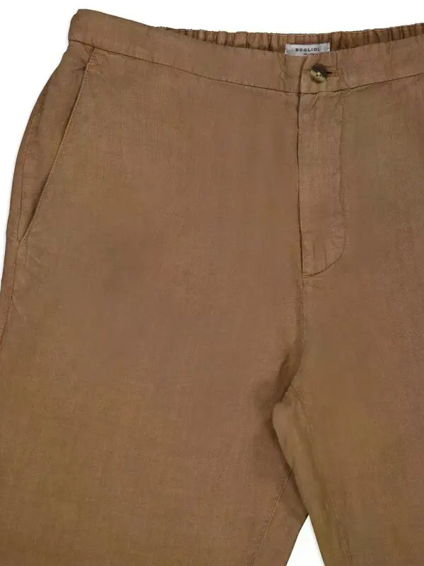 Boglioli Straight-leg Linen Trousers