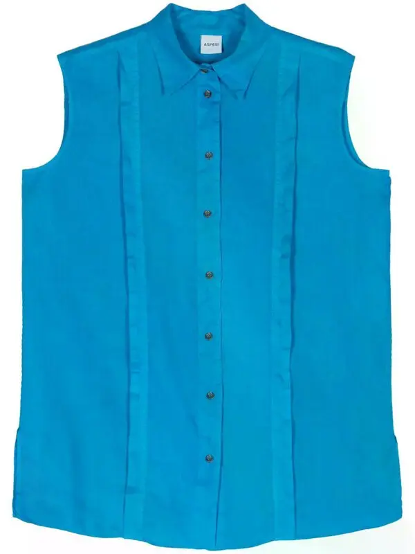 Aspesi Sleeveless Linen Shirt