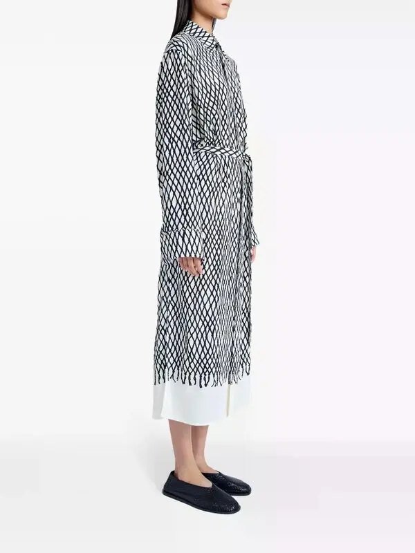 Proenza Schouler Abstract-print Midi Dress