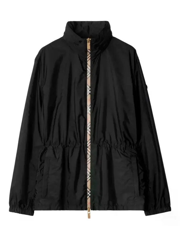 Burberry Logo Patch Nylon Parka - Black