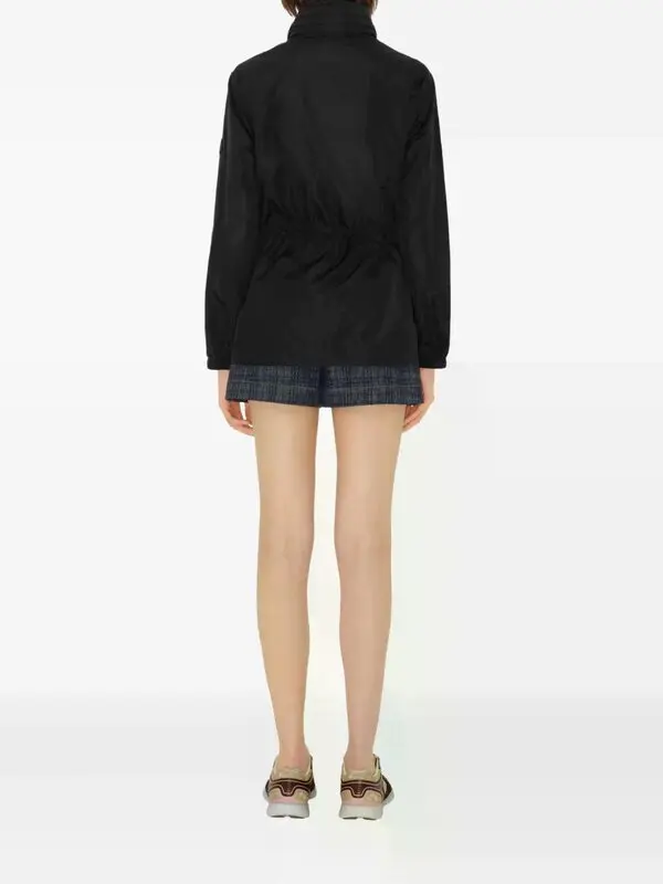 Burberry Logo Patch Nylon Parka - Black