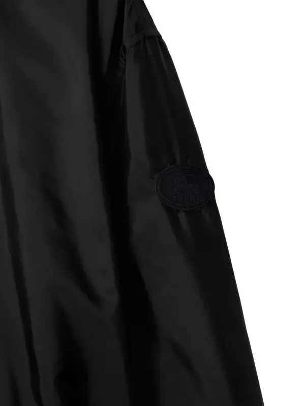 Burberry Logo Patch Nylon Parka - Black