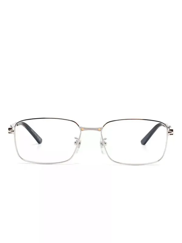 Cartier Rectangular-frame Glasses - Silver