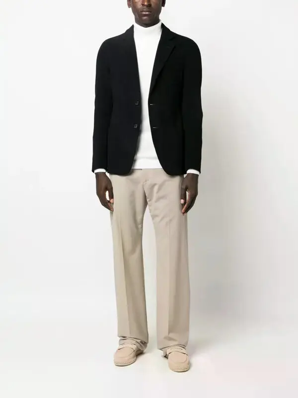 Giorgio Armani Single-breasted Herringbone Blazer