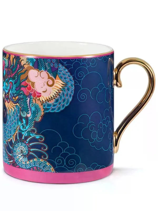 Shanghai Tang Vivid Dragon Mug - Blue