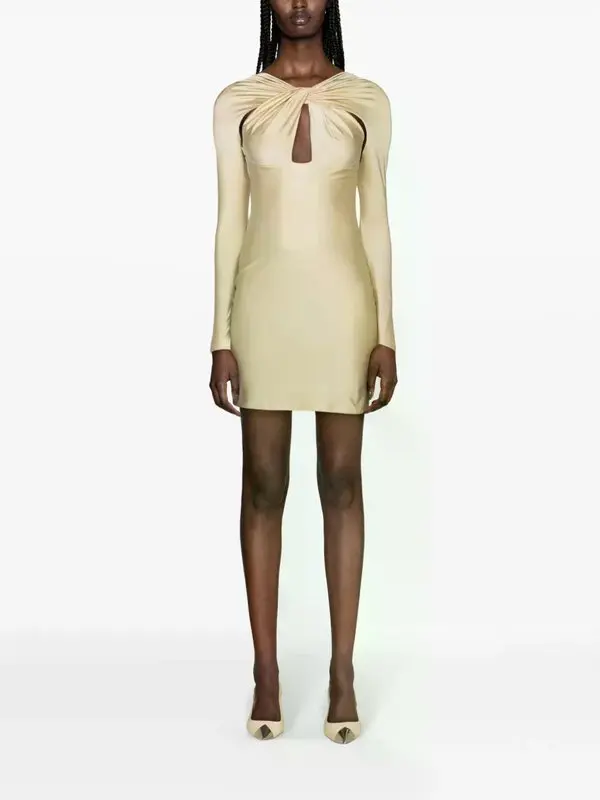 Coperni Cut-out Twisted Mini Dress