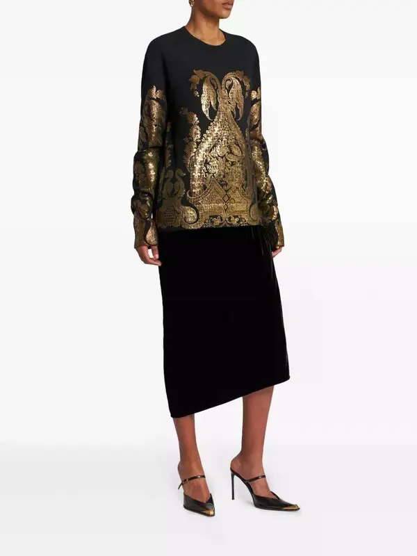 Etro Velvet Midi Skirt
