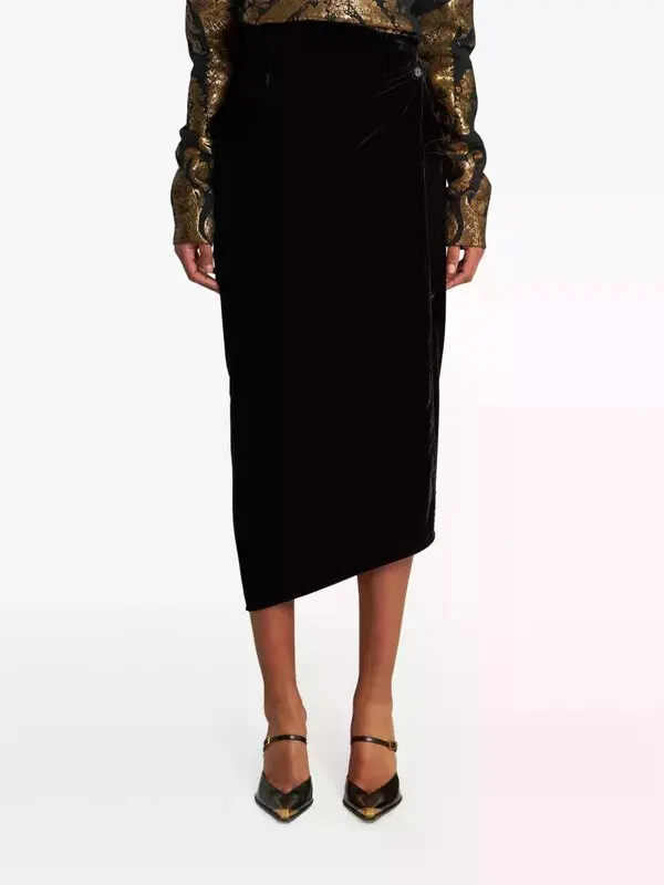 Etro Velvet Midi Skirt