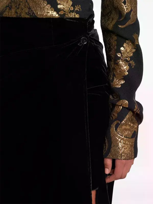 Etro Velvet Midi Skirt