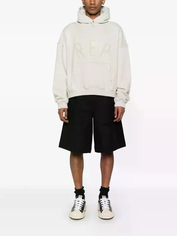 REPRESENT Appliqué Hoodie - Neutrals