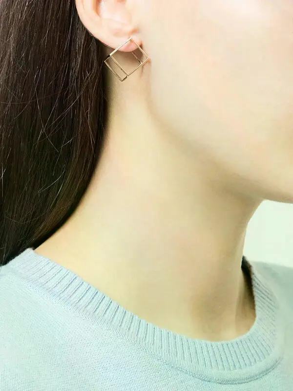 Shihara Diamond Square Earring 15