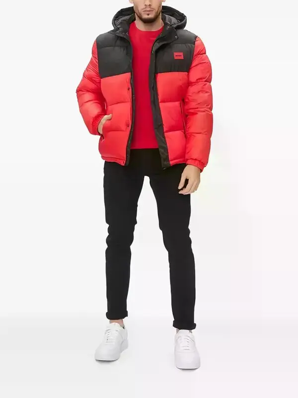 Hugo Padded Jacket With Hood And Drawstring Hem