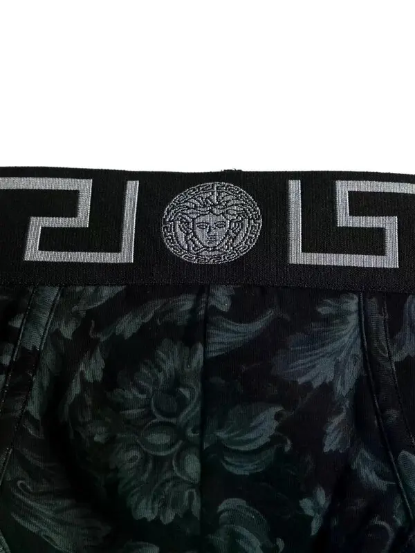 Versace Printed Jacquard Cotton-jersey Briefs