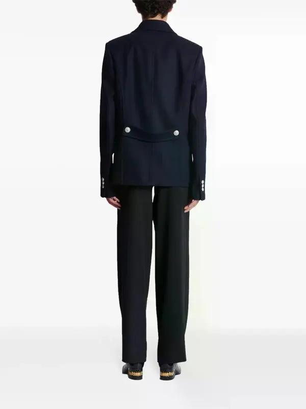Balmain Double-breasted Felted Coat
