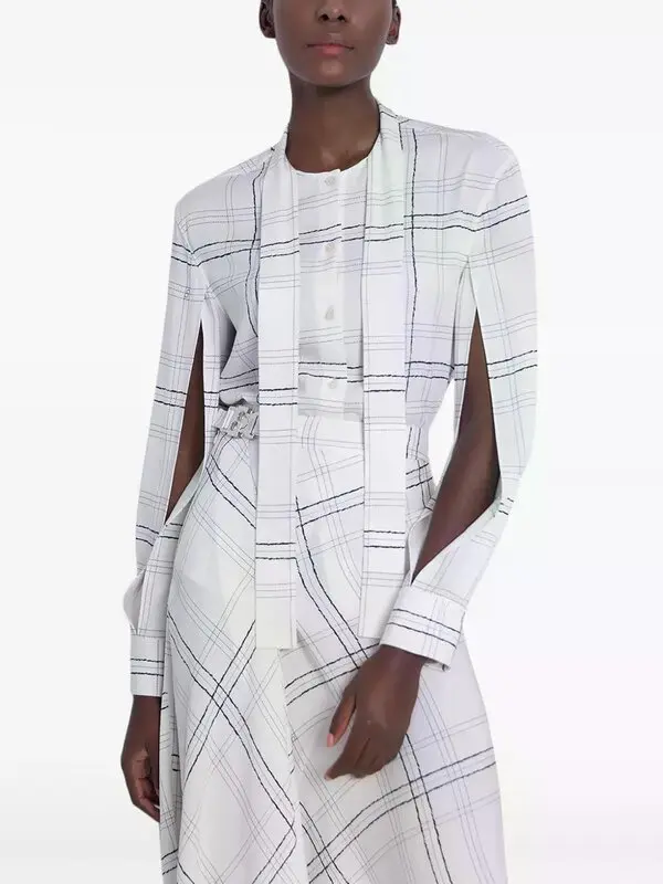 Ports 1961 Checked Tie-strap Shirt