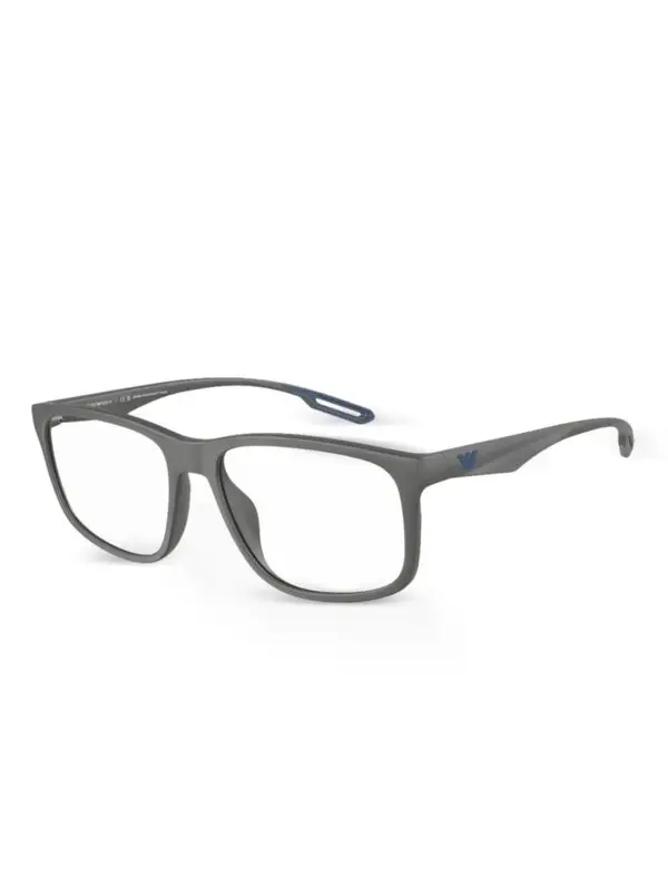 Emporio Armani Square-frame Glasses - Grey