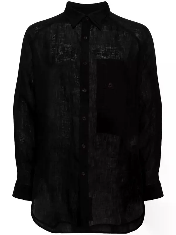 Yohji Yamamoto Panelled Linen Shirt