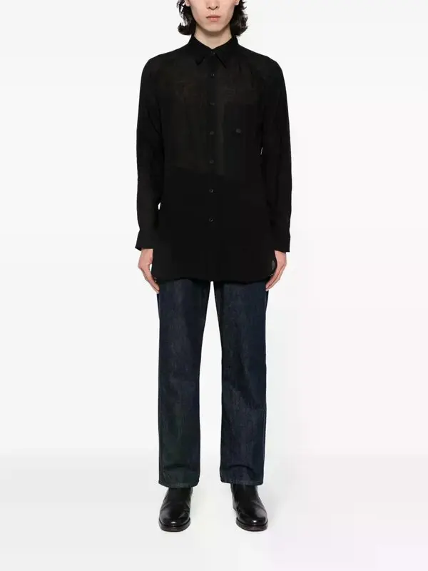 Yohji Yamamoto Panelled Linen Shirt