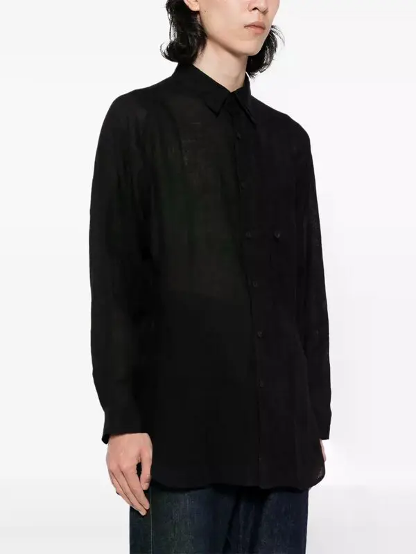Yohji Yamamoto Panelled Linen Shirt