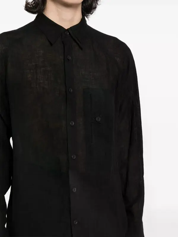 Yohji Yamamoto Panelled Linen Shirt