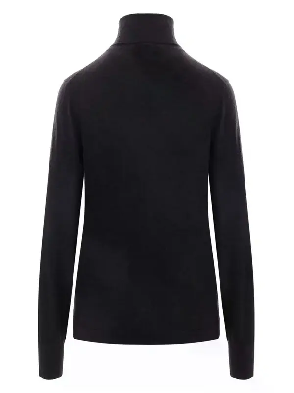ALLUDE Roll Neck Knit T-shirt