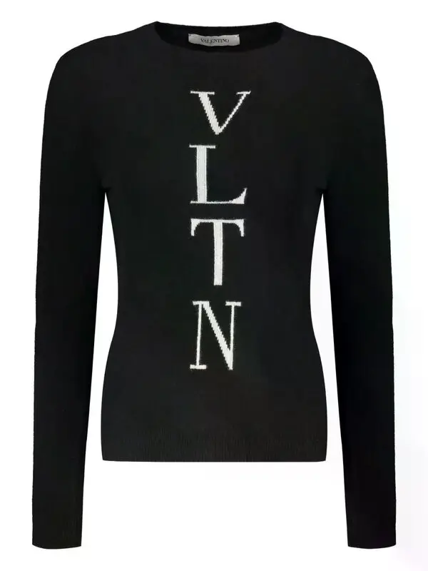 Valentino Garavani Intarsia-knit Logo Jumper