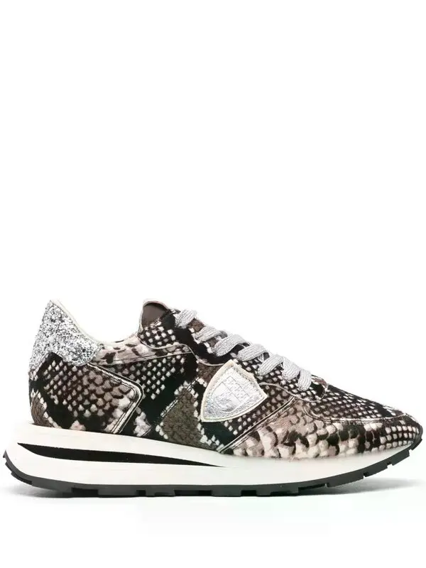 Philippe Model Tropez Haute Sneakers - Brown