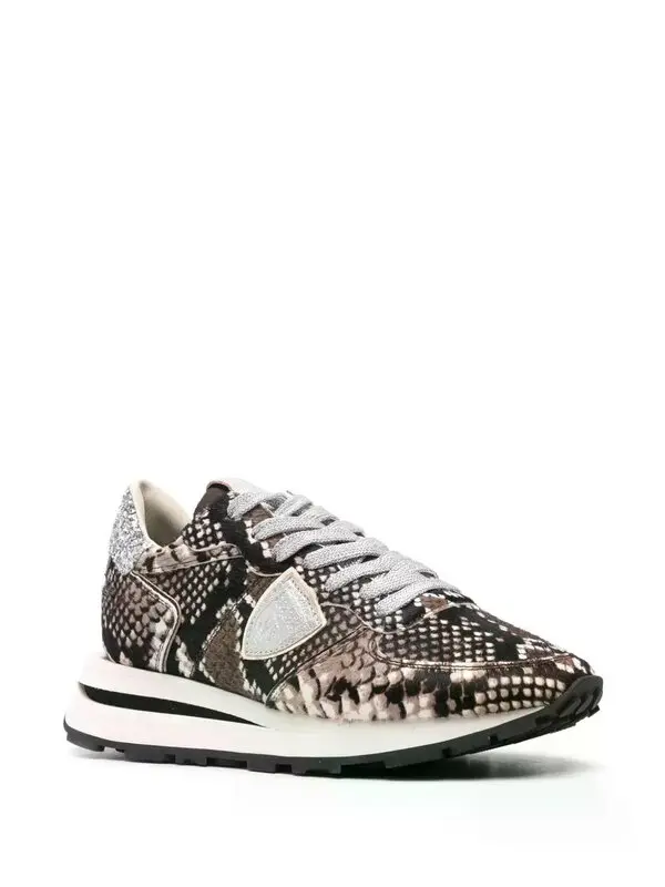 Philippe Model Tropez Haute Sneakers - Brown