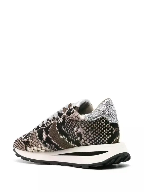 Philippe Model Tropez Haute Sneakers - Brown