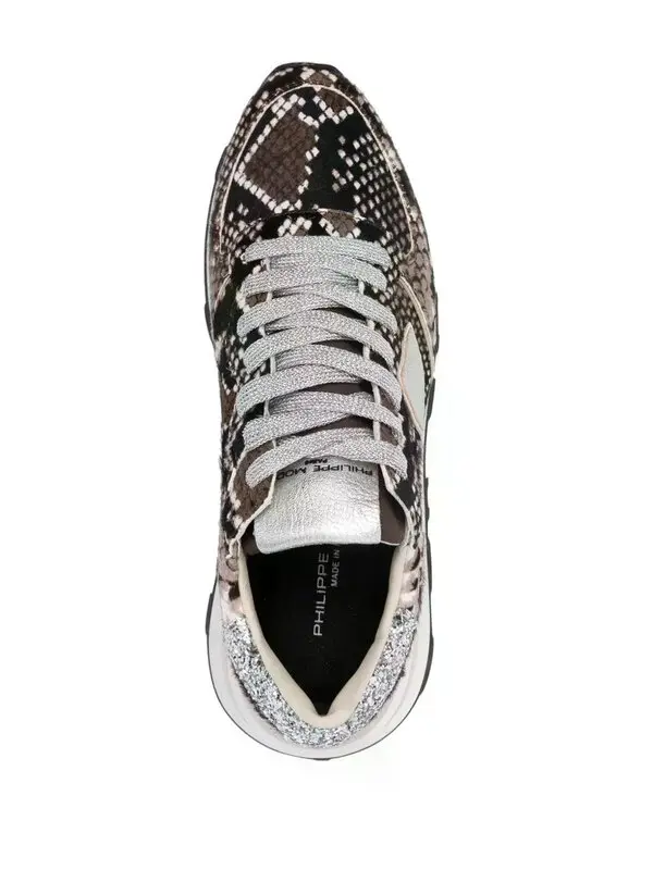 Philippe Model Tropez Haute Sneakers - Brown
