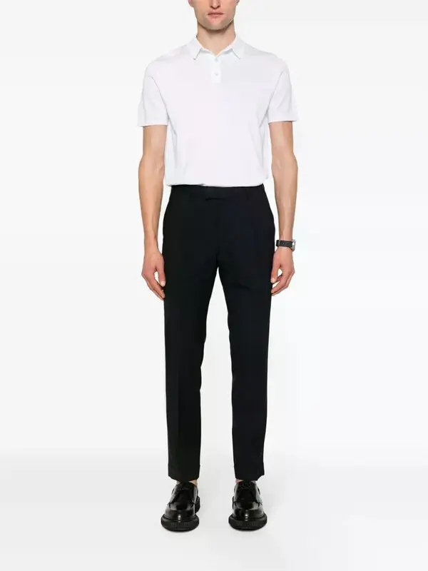 PT TORINO Pleated Slim-cut Trousers