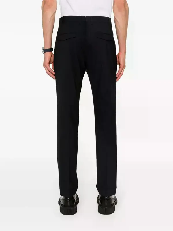 PT TORINO Pleated Slim-cut Trousers