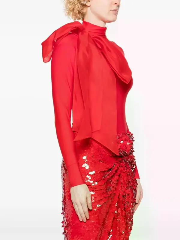 ATU BODY COUTURE Long-sleeve Bodysuit - Red