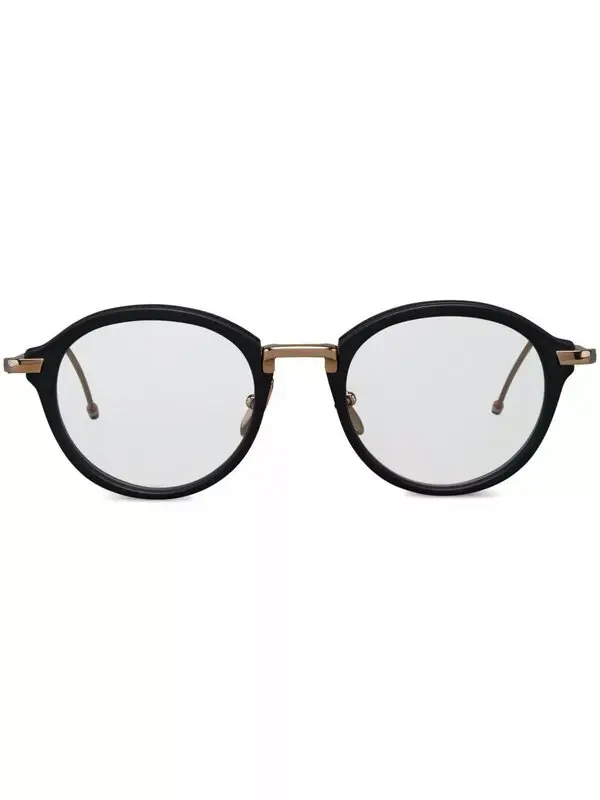Thom Browne Round-frame Glasses - Black
