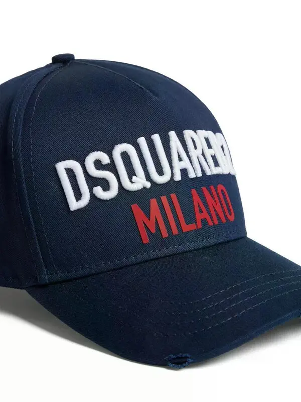 Dsquared2 Embroidered Logo Baseball Cap - Blue